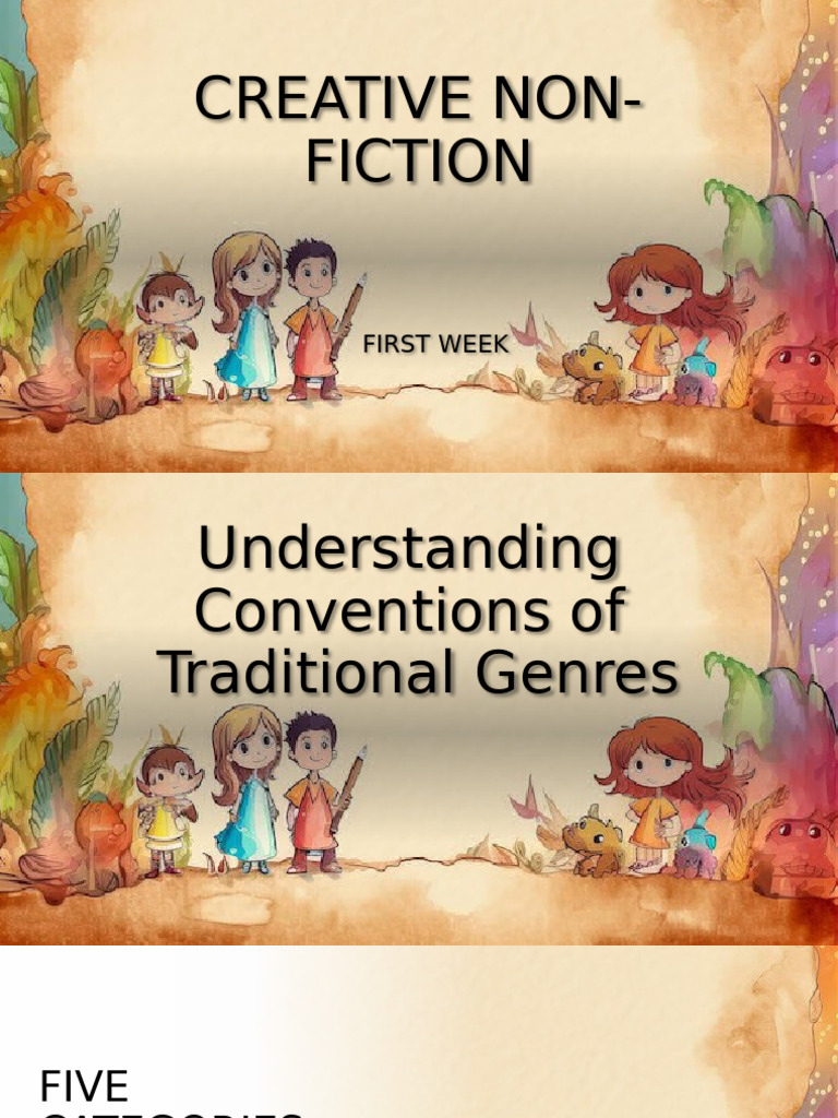 Understanding Creative Non-Fiction Genres | PDF | Creative Nonfiction ...