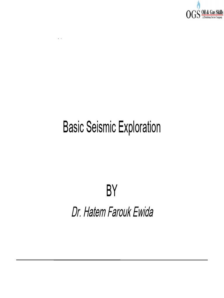 Basic Seismic Exploration | PDF | Waves | Geophysics
