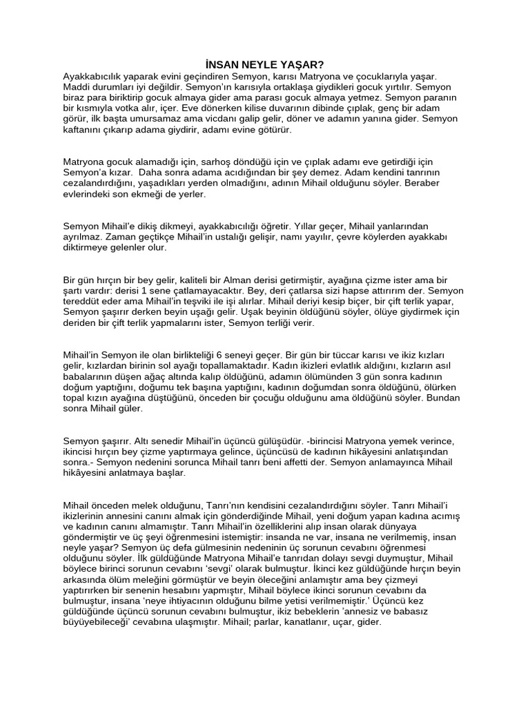 İnsan Neyle Yaşar | PDF