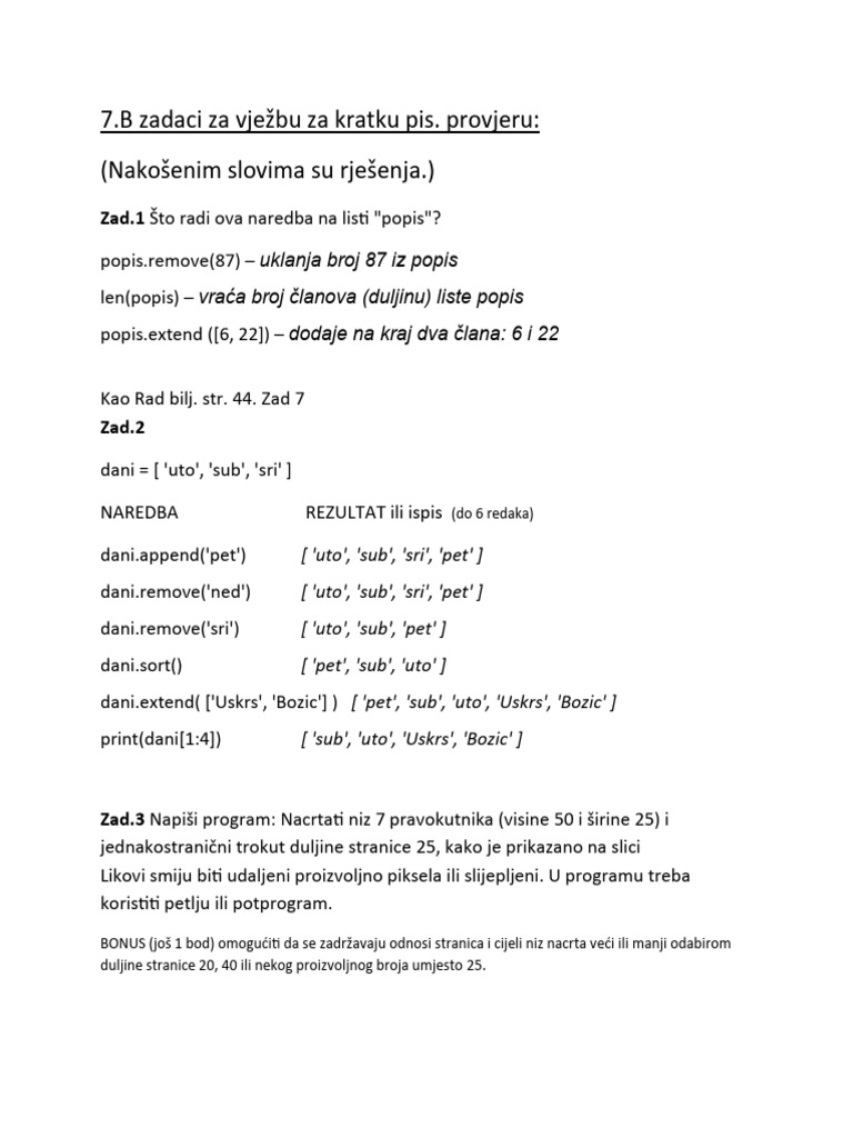 7B Zadaci 2024-05 Za KR PP Riješeno | PDF