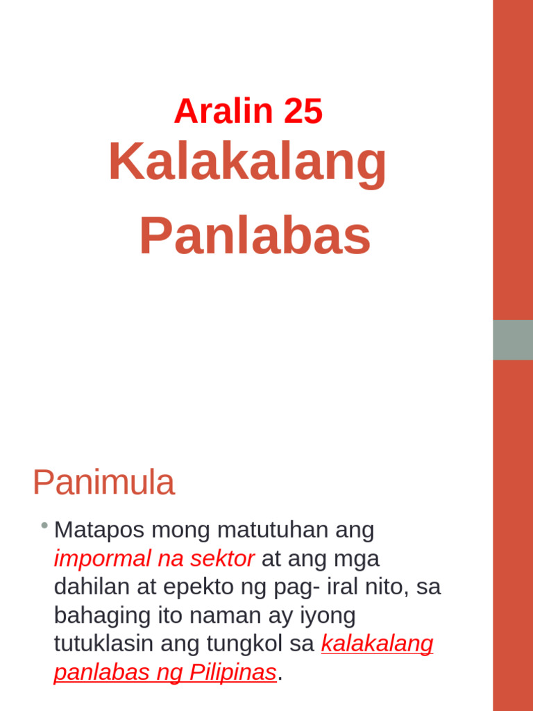 Kalakalang Panlabas | PDF