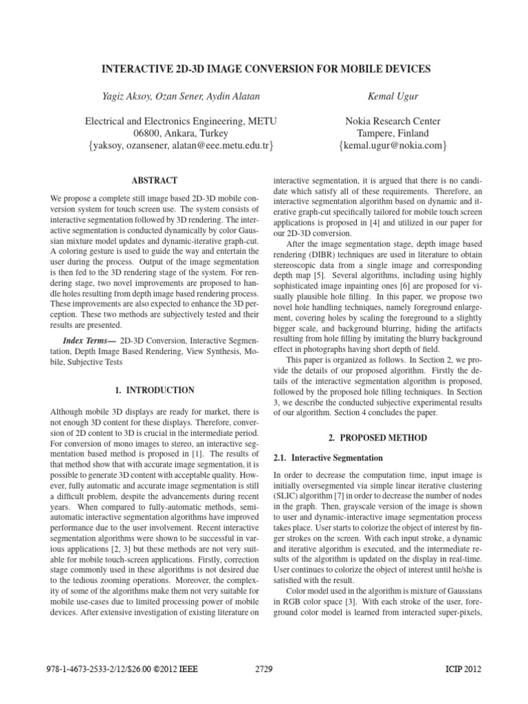 aksoy2012 | PDF | Image Segmentation | Rendering (Computer Graphics)