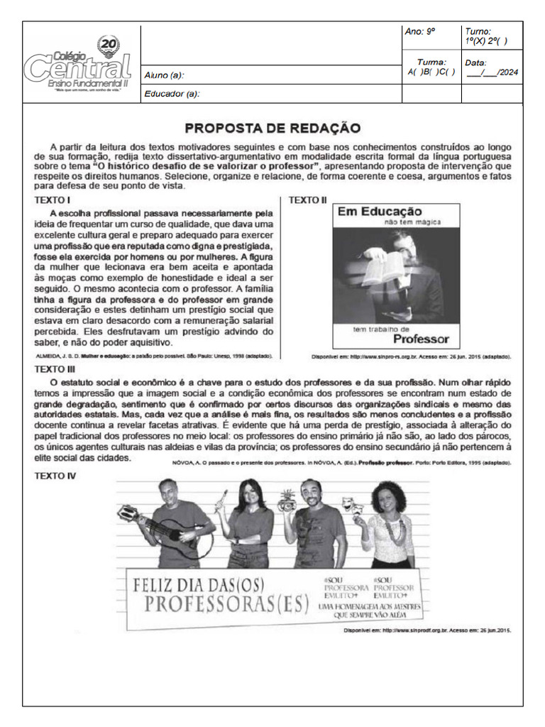 Proposta - Enem | PDF
