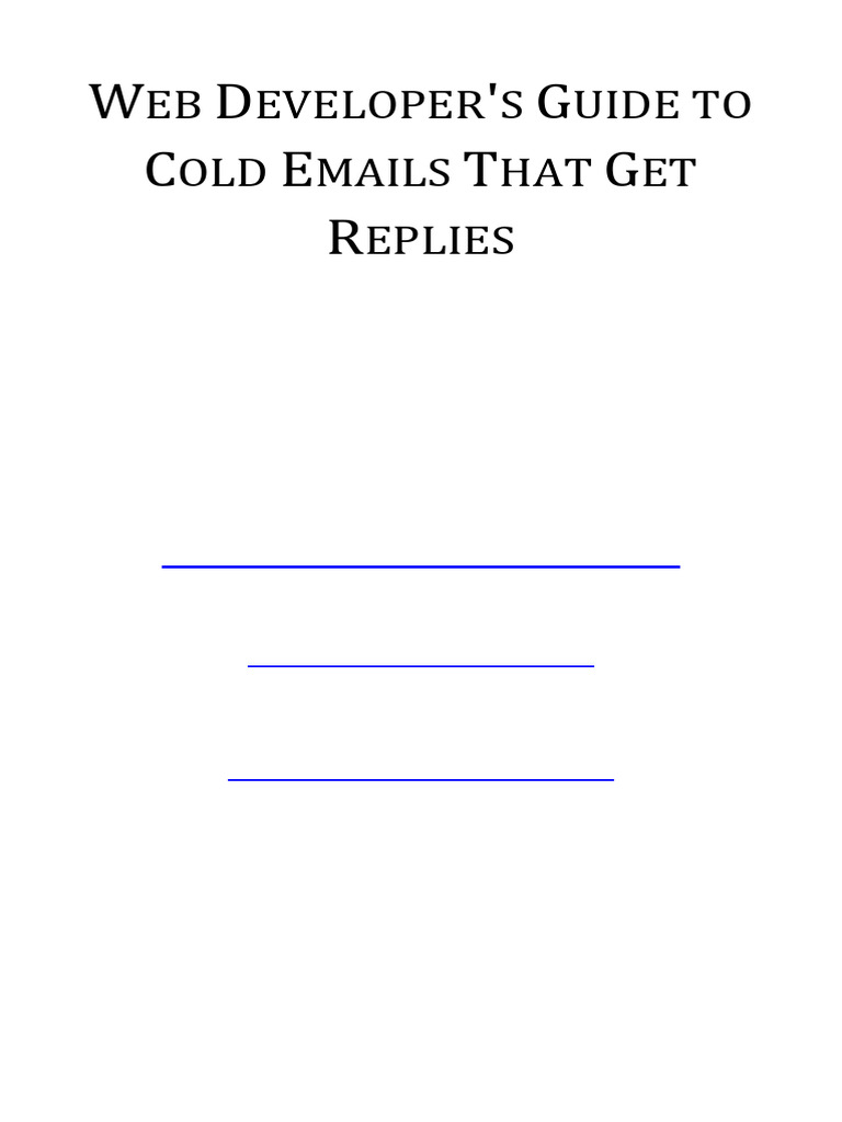 web_developer_s_guide_to_cold_emails_that_get_replies | PDF | Search ...