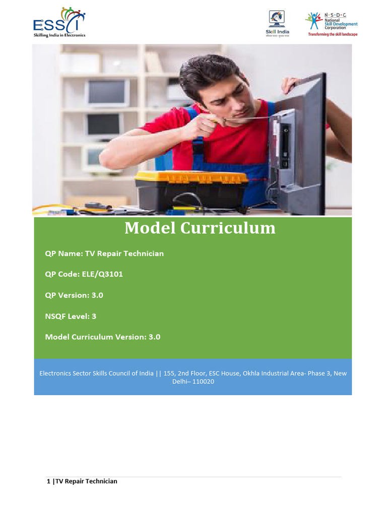 MC - TV Repair Technician | PDF | Electrical Network | Television