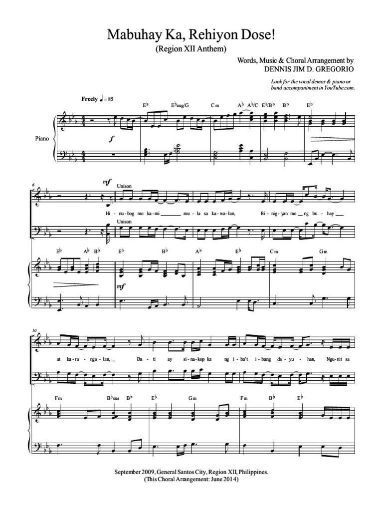 Mabuhay Ka Rehiyon Dose | PDF