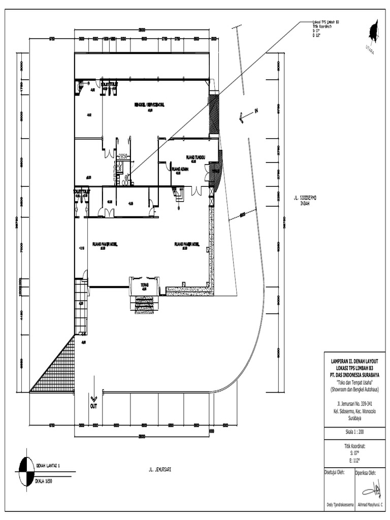 Contoh Layout TPS Limbah B3 | PDF