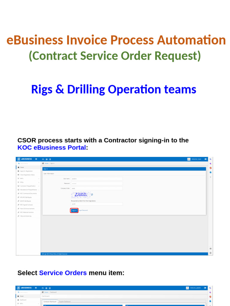 Csor E Businessportal Pdf