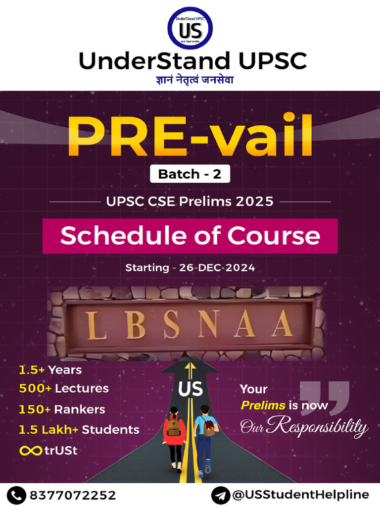 PREvail - 2025 Schedule of Course Batch - 2 | PDF