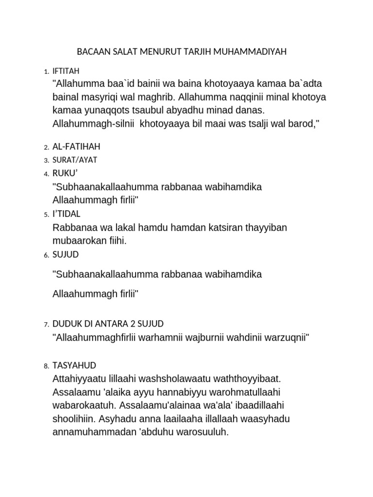 Makna Bacaan I'tidal dalam Salat | PDF