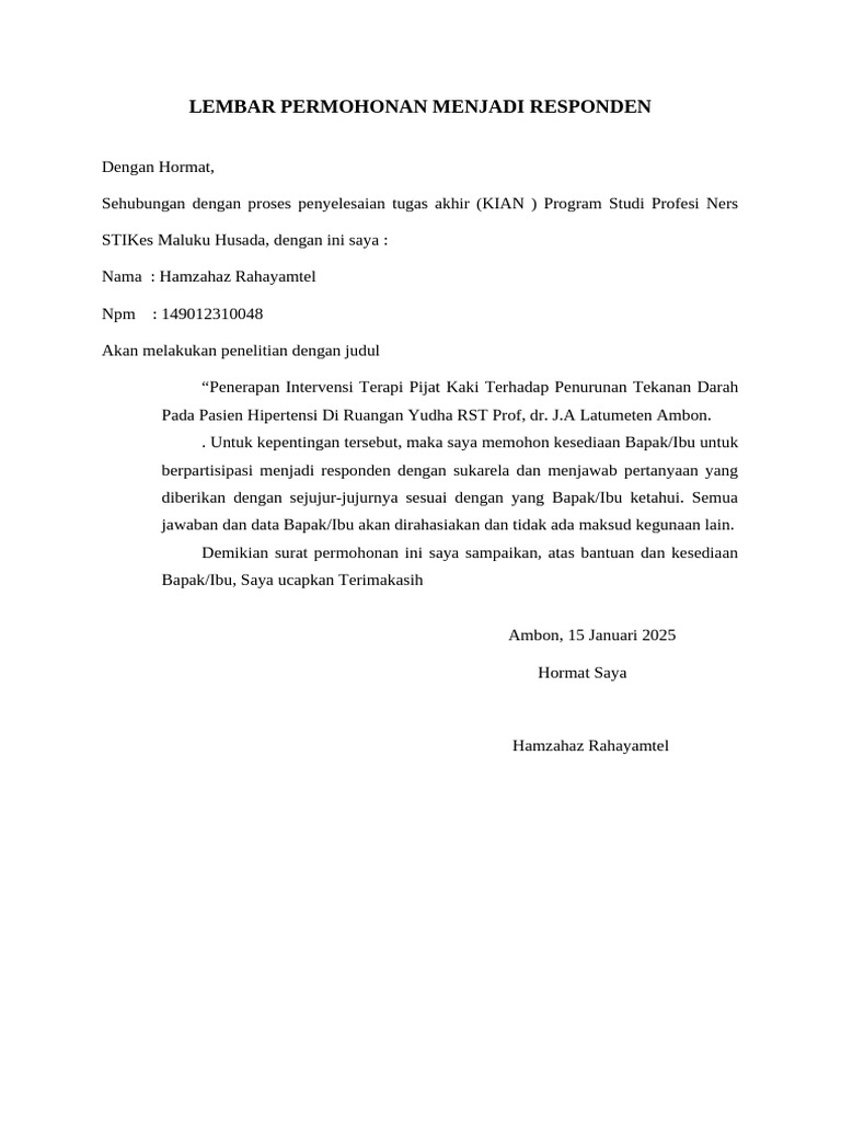 Lembar Informed Consent Dan SOP | PDF