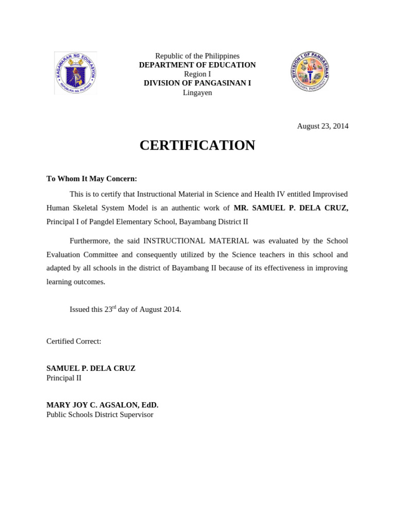 CERTIFICATION-DEMO-PRESENTER | PDF | Behavior Modification | Learning