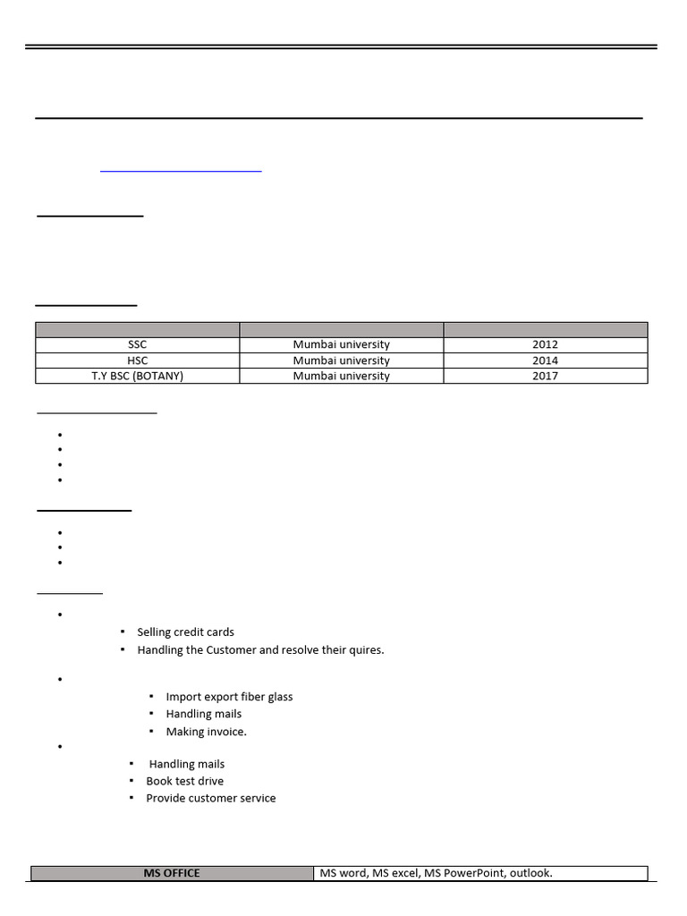 Rekha Resume | PDF