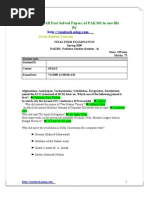 PHY101 MIDTERM SOLVED MCQS by JUNAID | PDF | Force | Acceleration