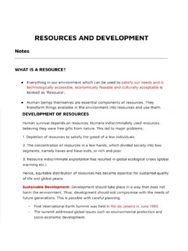 Geography All Chapter Notes Class 10 | PDF