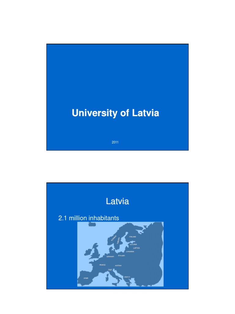 University of Latvia University of Latvia | PDF | Baltic States | Latvia