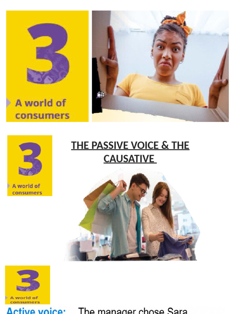 Unit 3 - Passive and Causative | PDF | Verb | Syntactic Relationships