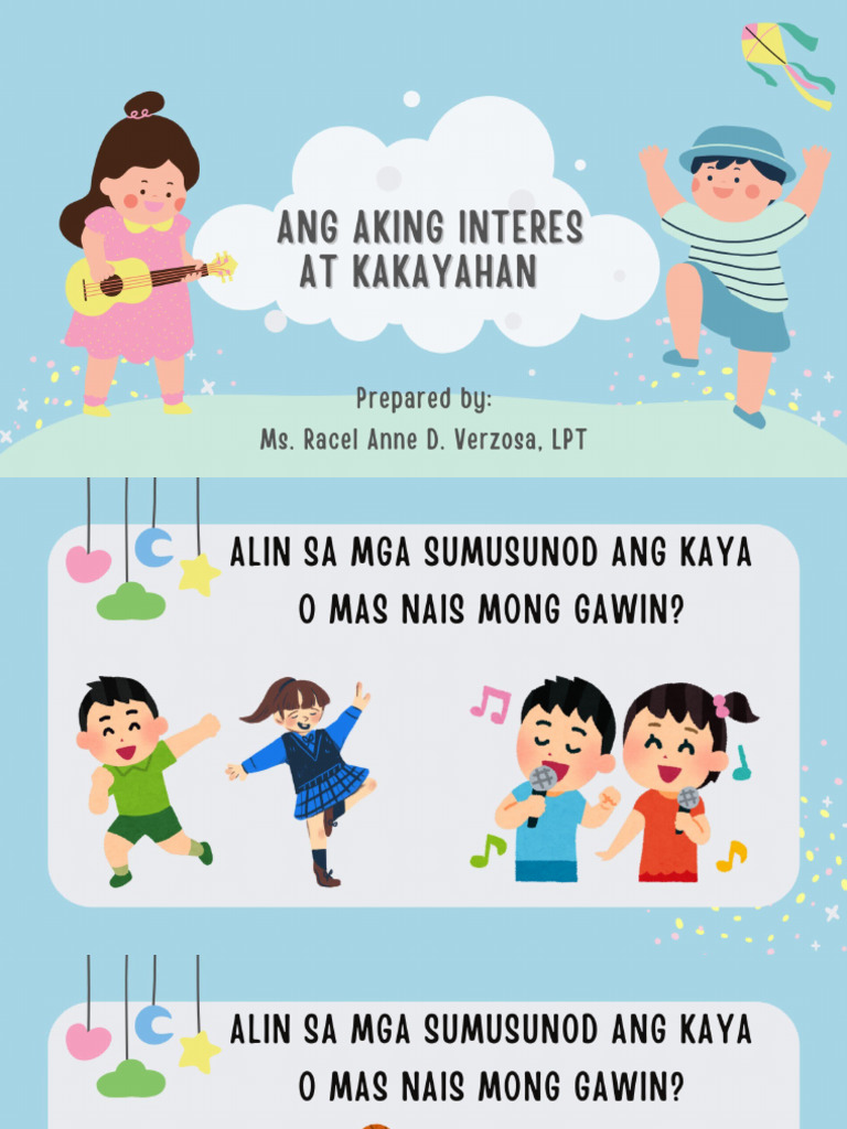 Ang Aking Interes at Kakayahan Week 7 (MAKABANSA GRADE 1) | PDF