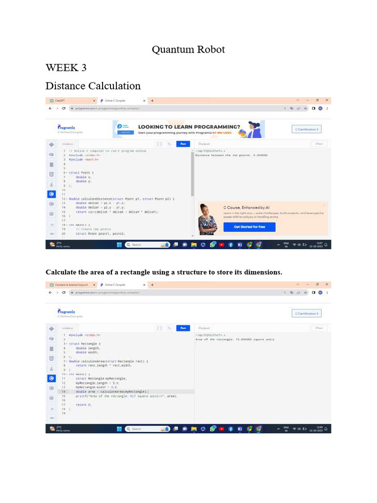 Quantum Robot WEEK 3 | PDF