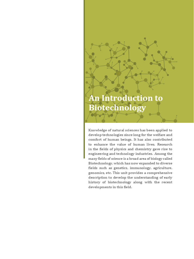 Introduction To Biotechnology | PDF | Biotechnology | Genetically ...