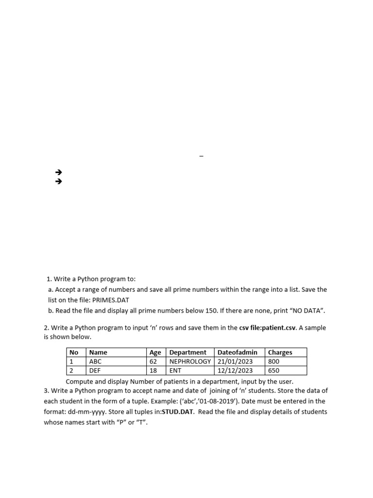 Revision Questions-Board Practical Exam | PDF | Comma Separated Values | Sql