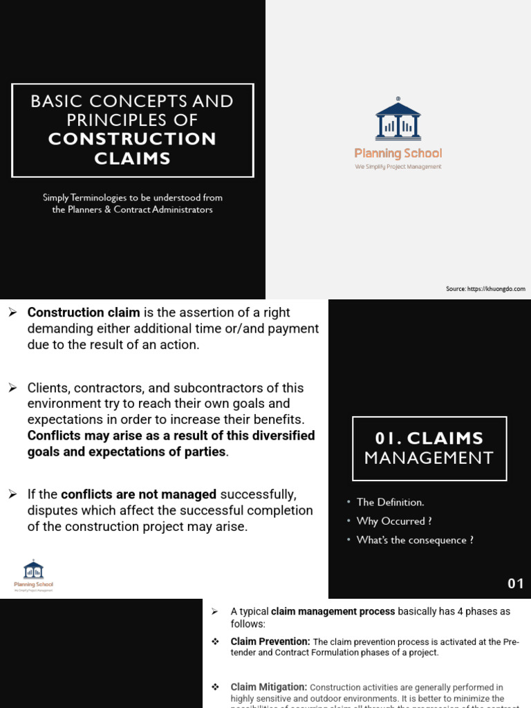 Basic Concepts and Principles of Construction Claims | PDF | Business