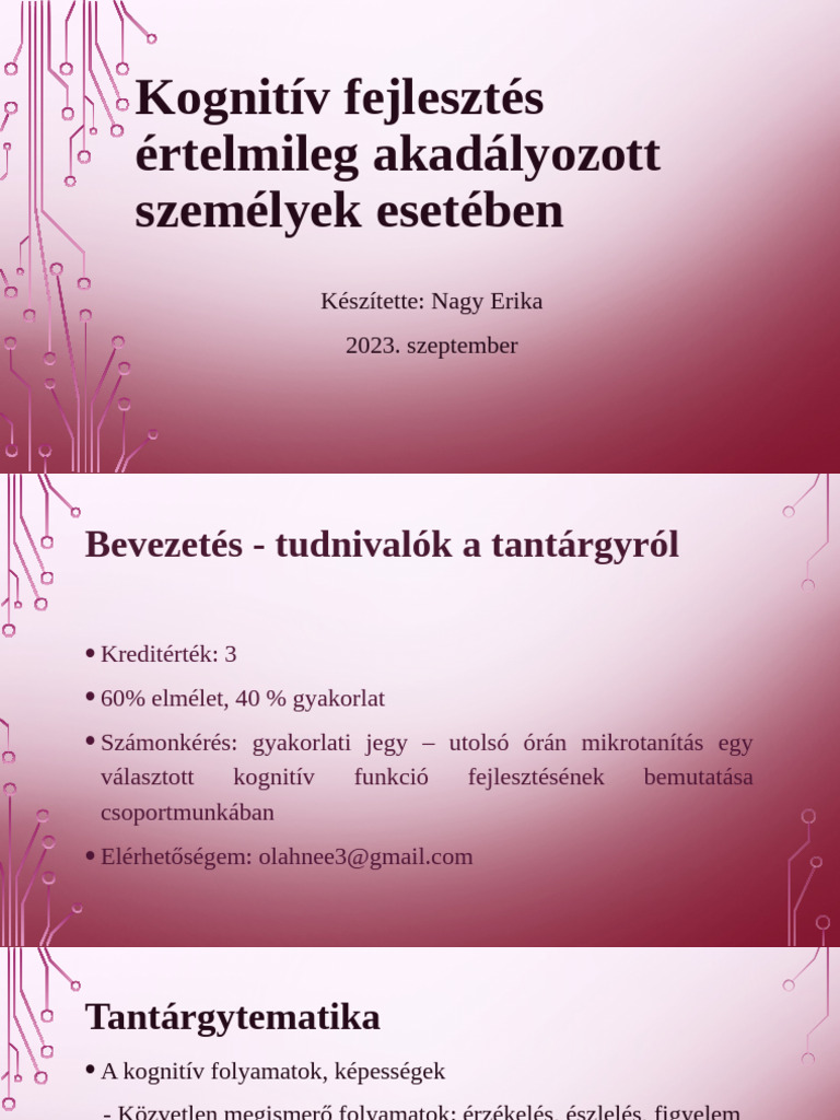 1-2. KognitÃ V Fejlesztã©s Ã©rtelmileg Akadã¡lyozott Szemã©lyek Esetã ...