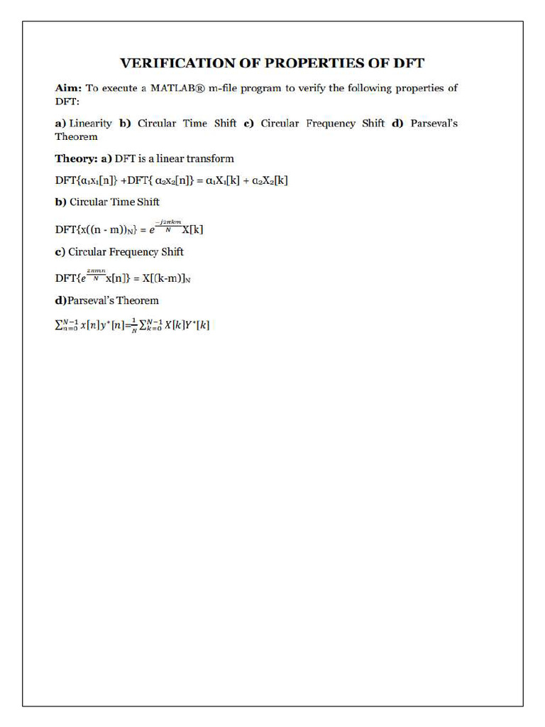 Dsp Lab Pdf Pdf Discrete Fourier Transform Convolution