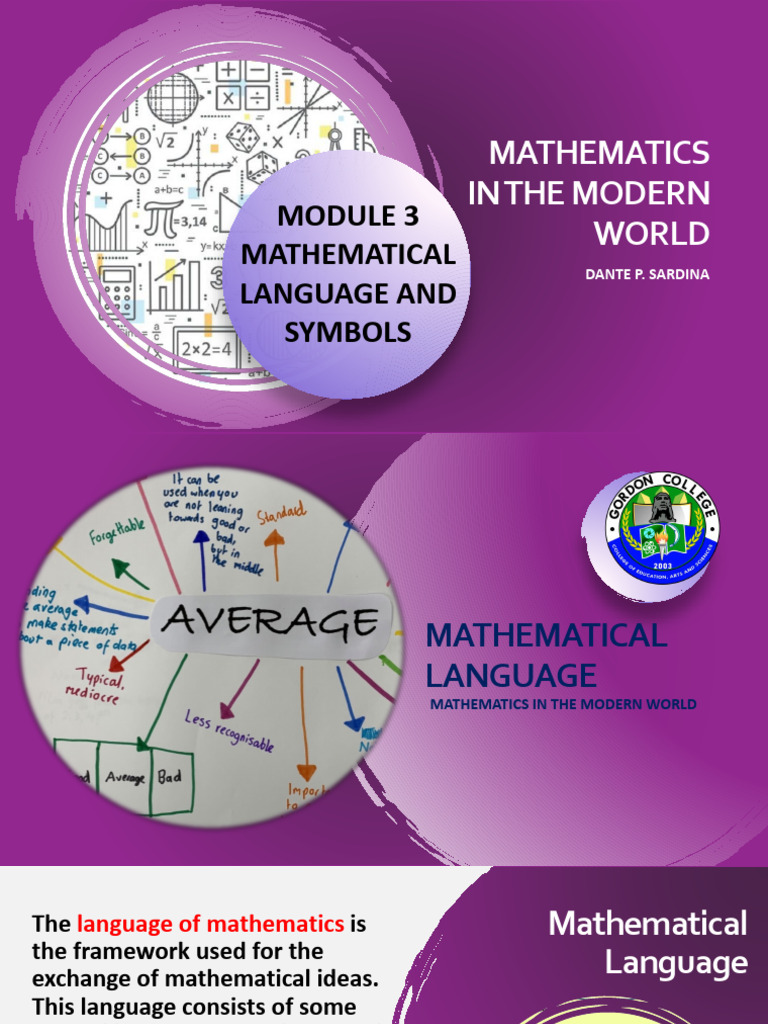 5 MMW Intro to Mathematical Language and Symbols | PDF | Inequality (Mathematics) | Multiplication