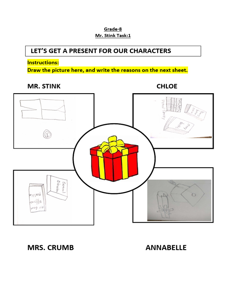 Gift Ideas for Mr. Stink Characters | PDF