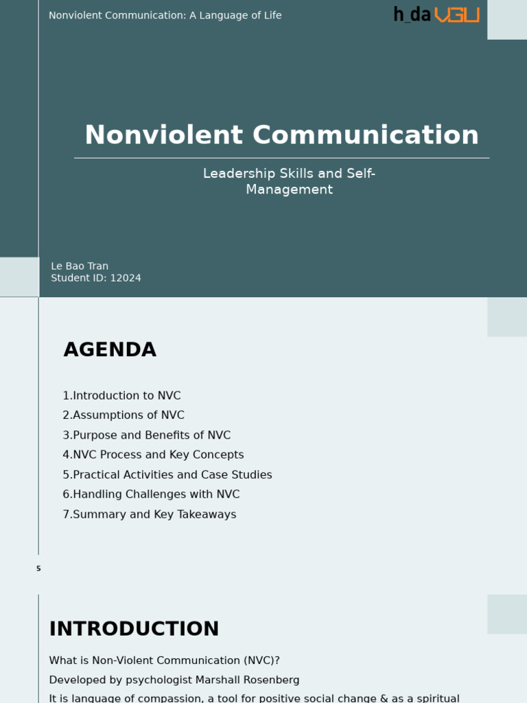 Nonviolent Communication | PDF | Social Psychology | Psychology