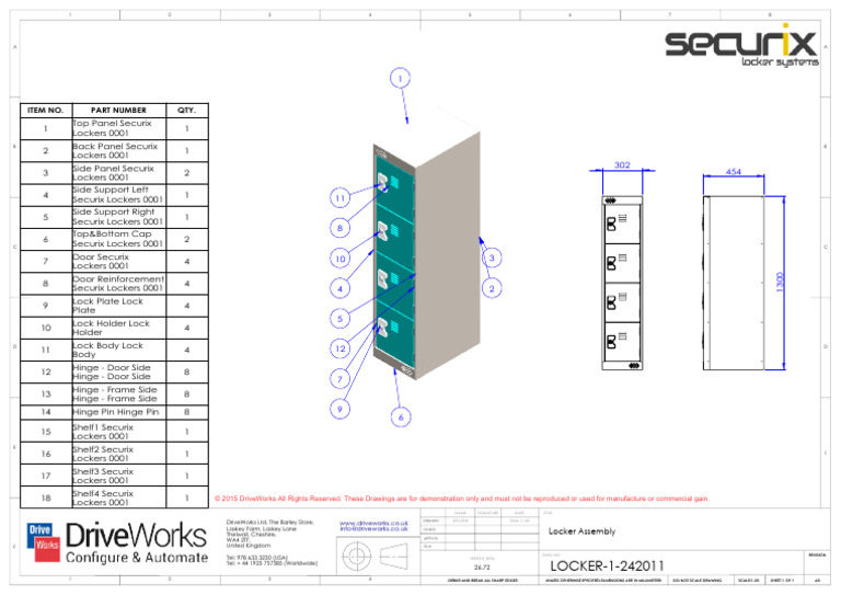 Locker Securix Lockers 0001 | PDF
