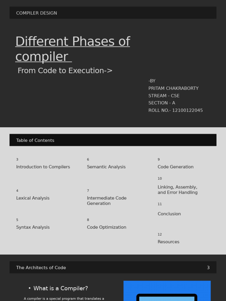 Different Phases of Compiler | PDF | Parsing | Compiler