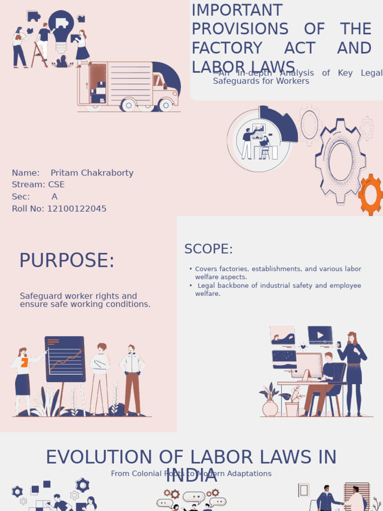 Important Provisions of The Factory Act and Labor Laws | PDF