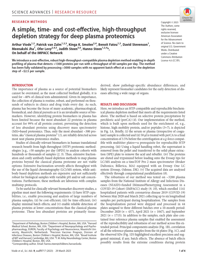 A Simple, Time - and Cost-Effective, High-Throughput Depletion Strategy ...
