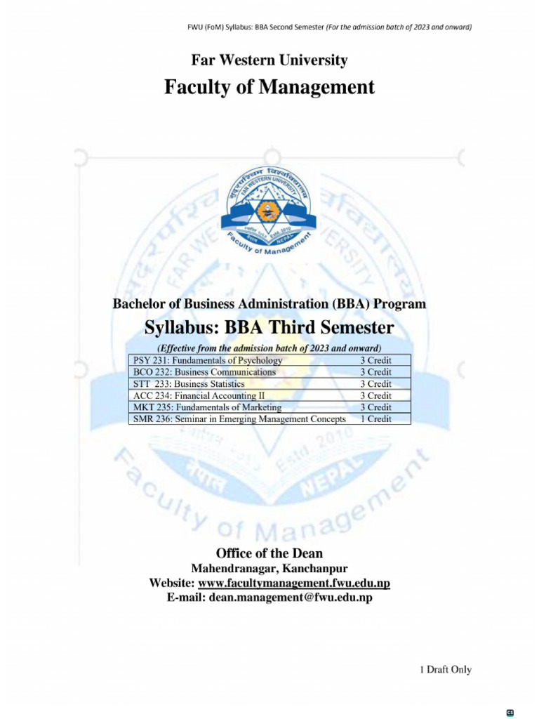 BBA III Draft Course 250202 145753 | PDF