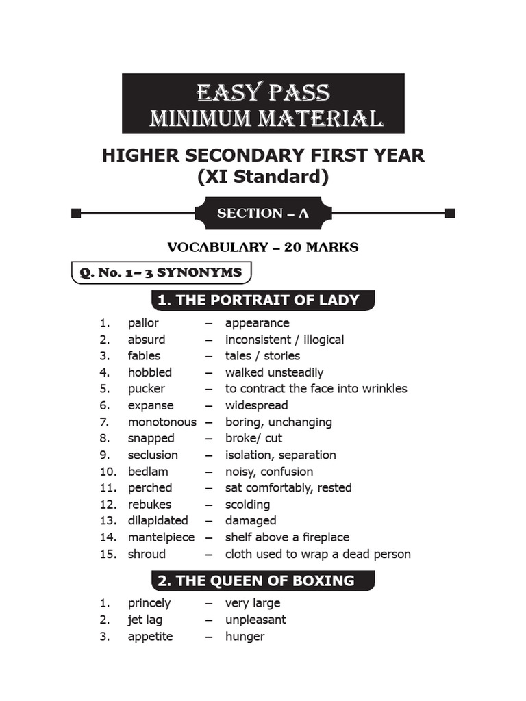 11 English One Words - 063411 | PDF | Grammatical Number | Noun