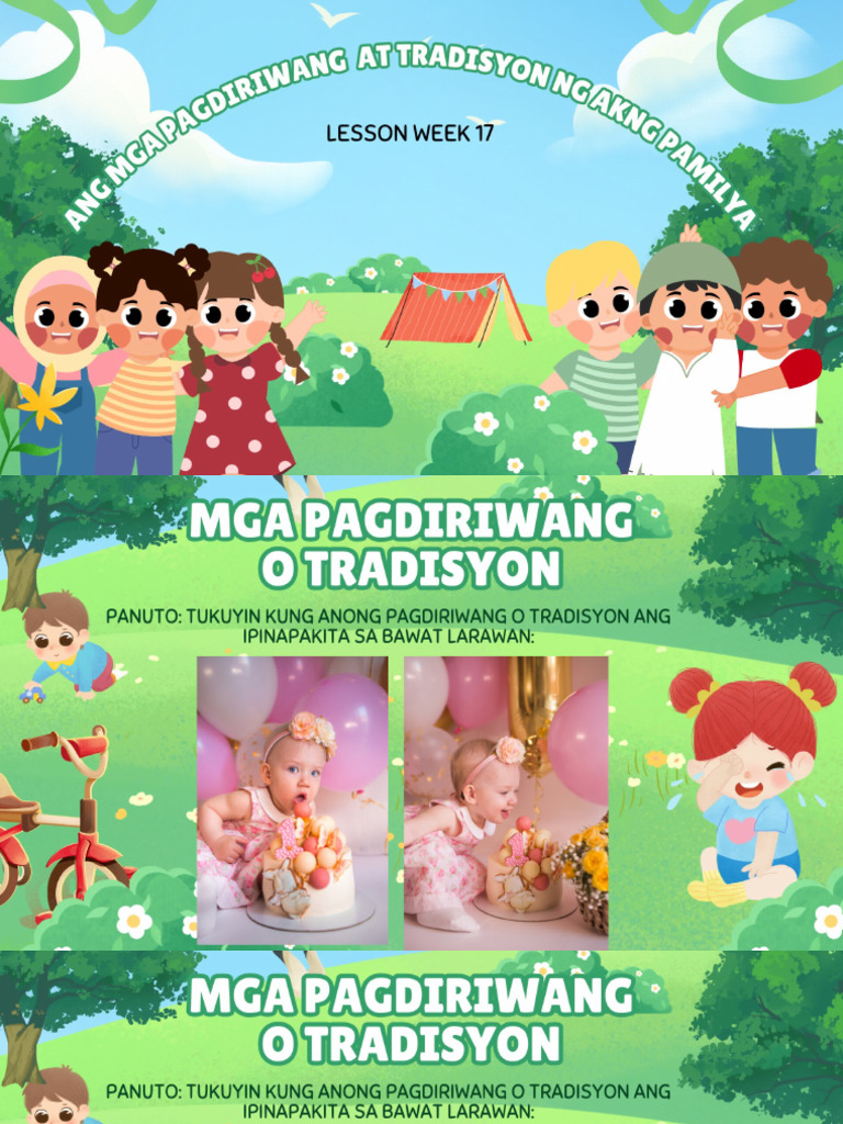 Ang Mga Pagdiriwang at Tradisyon NG Aking Pamilya | PDF