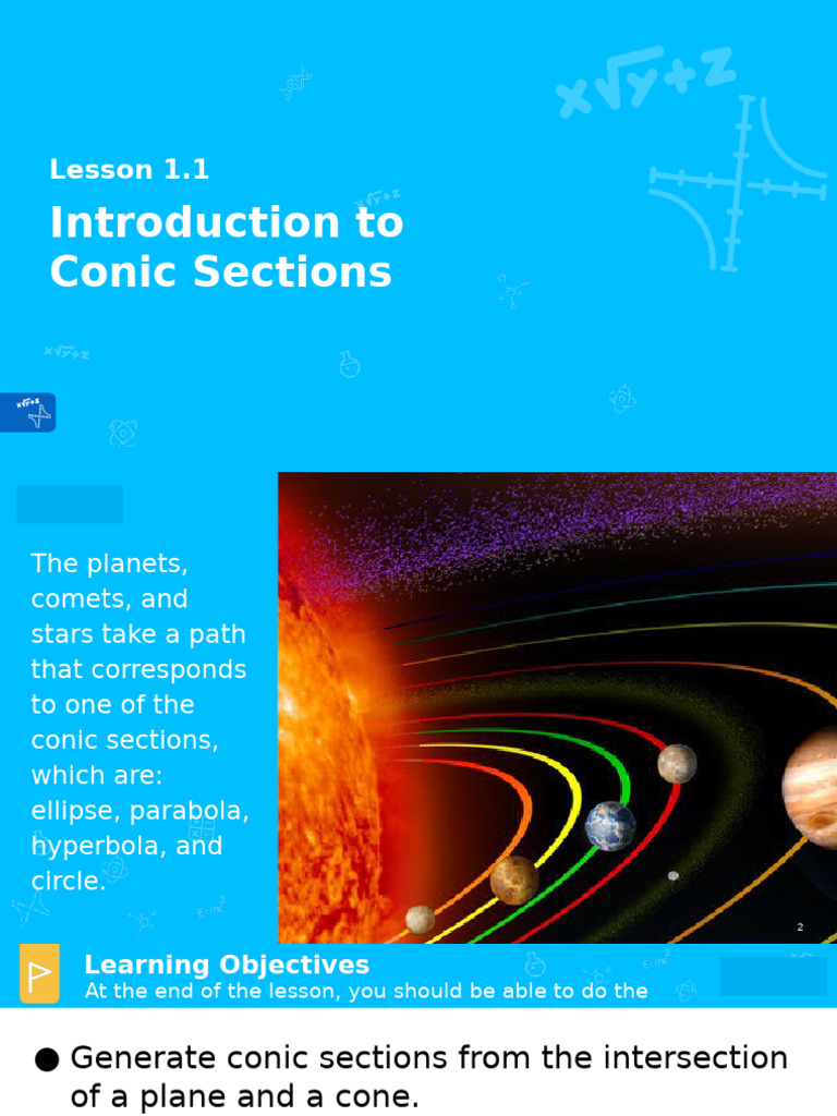 1 Introduction to Conic Sections | PDF | Ellipse | Euclidean Plane Geometry