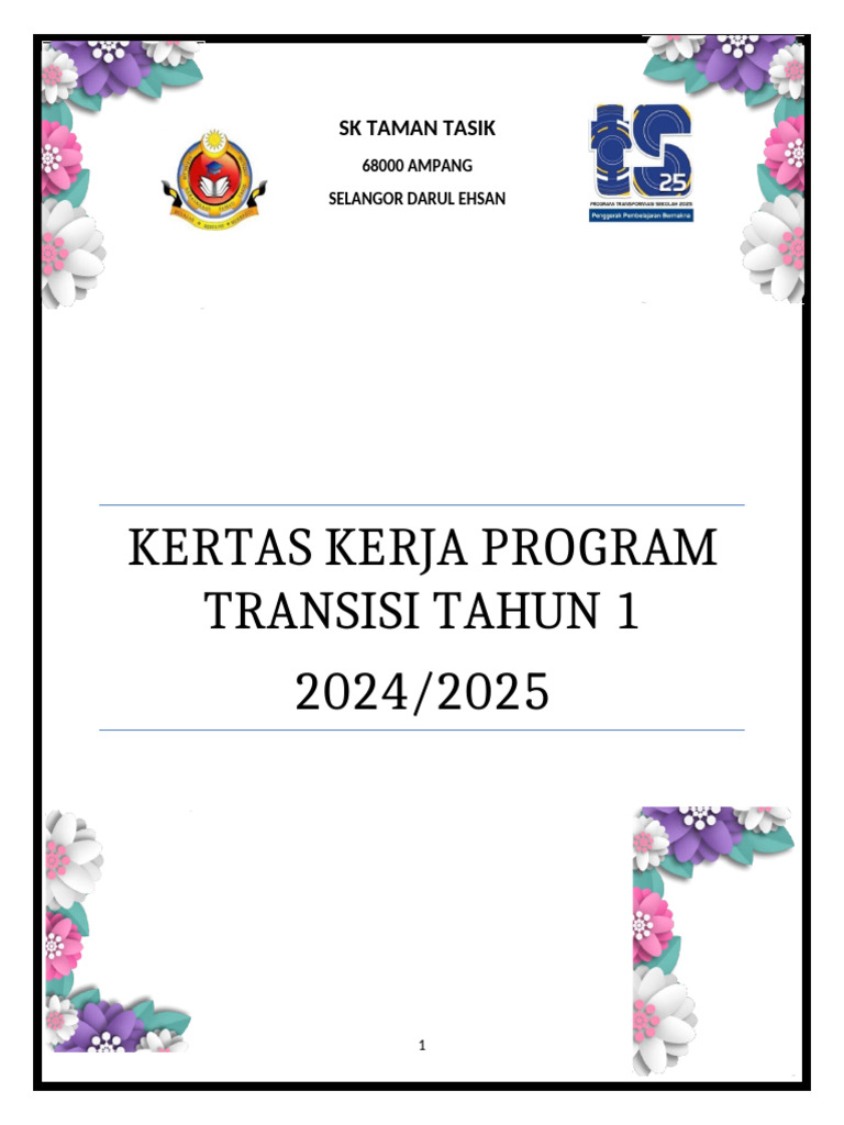 KERTAS KERJA TRANSISI SKTT 2024 | PDF