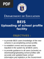 BEIS Profile Upload Guide | PDF