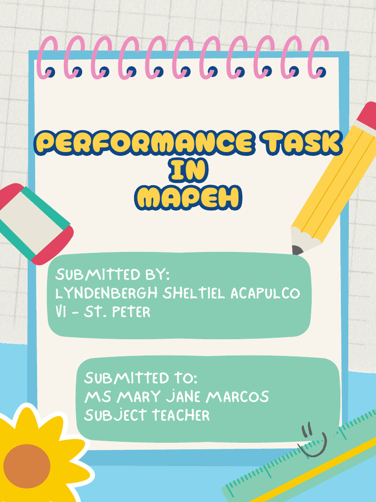 MAPEH Performance Task | PDF