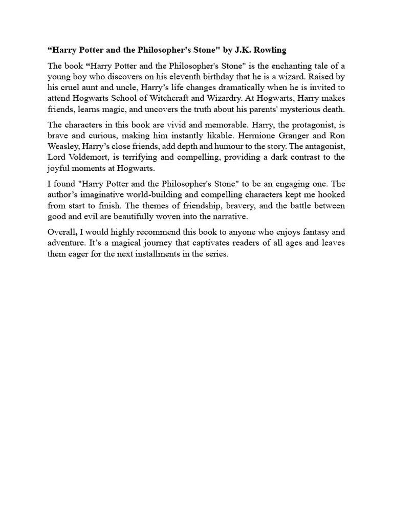 Sample book review | PDF