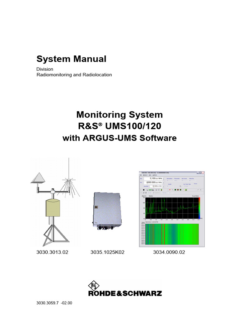 Monobs Rohde-Schwarz-Ums100 | PDF | Computer Network | Ip Address