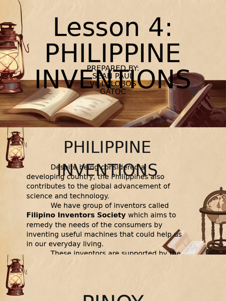 Lesson 4 Philippine Inventions 2 | PDF | Philippines
