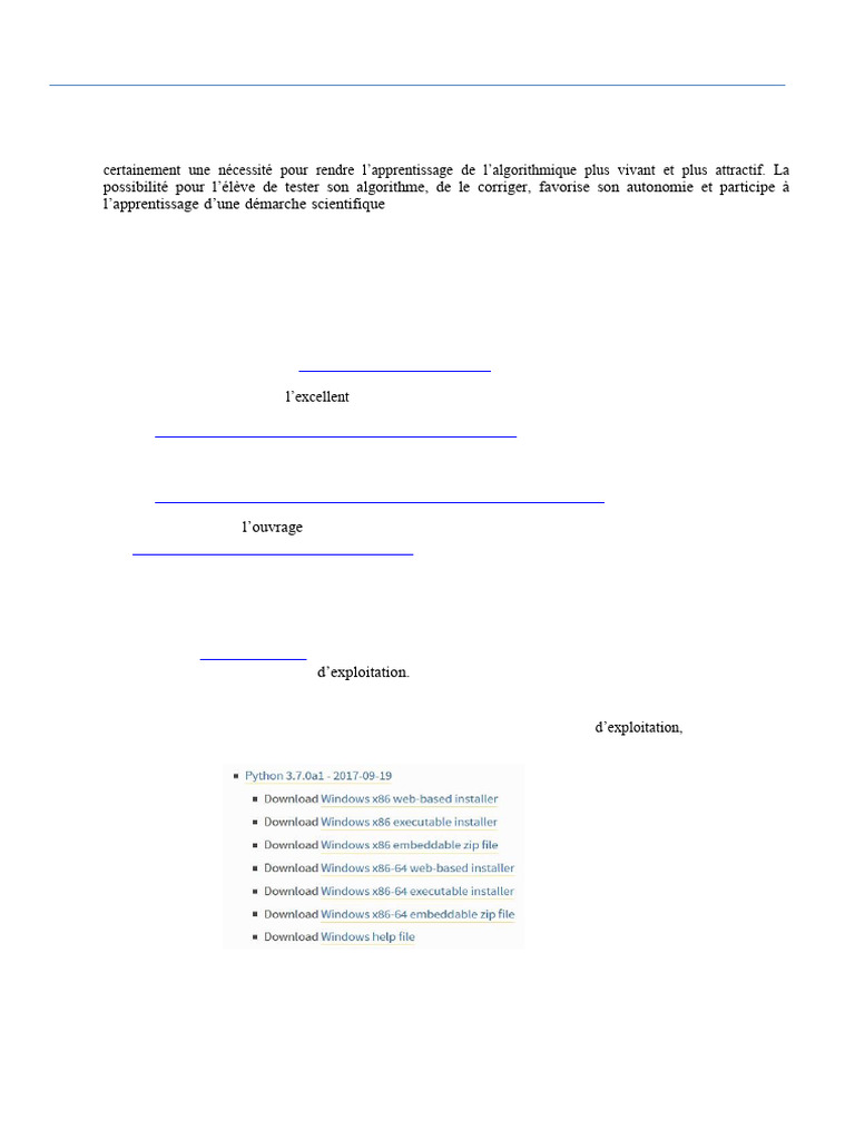Introduction à Python 3 pour enseignants | PDF | Python (Langage de ...