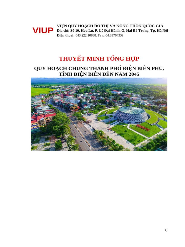 Thuyet Minh QHC Tp DBP den nam 2045 | PDF
