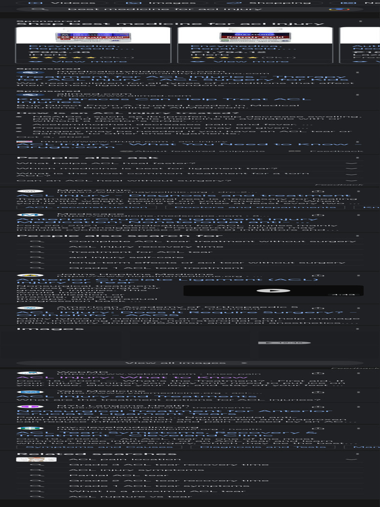 ACL Injury Solutions for Parents | PDF | Analgesic | Knee