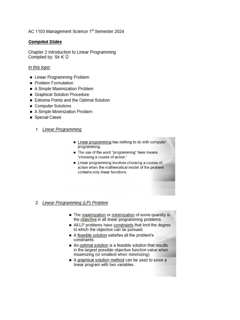 Chapter-2-Linear-Programming | PDF Chapter-2-Linear-Programming | PDF
