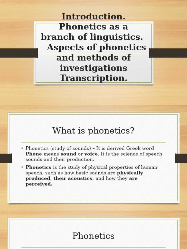 Overview of Phonetics and Phonology | PDF | Phonetics | Sound